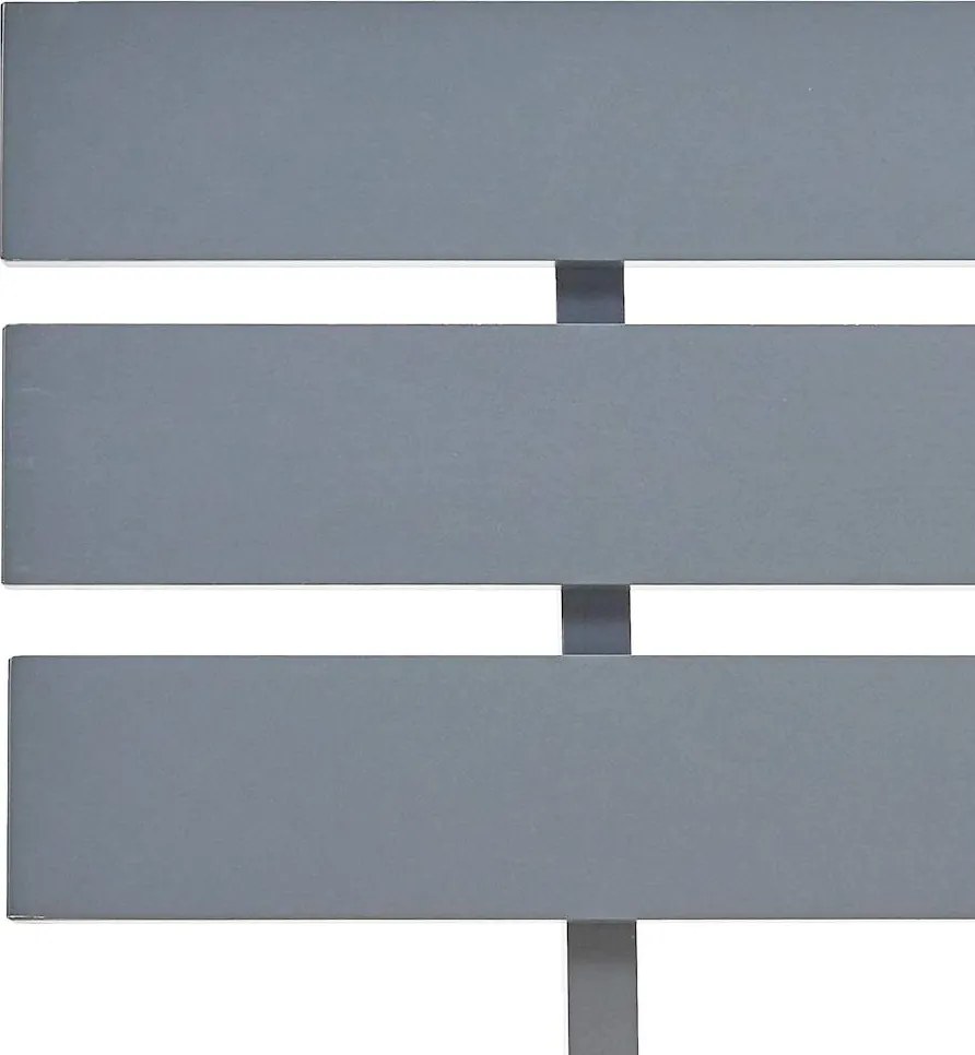 Rám postele šedý masivní borovice 160 x 200 cm 283170