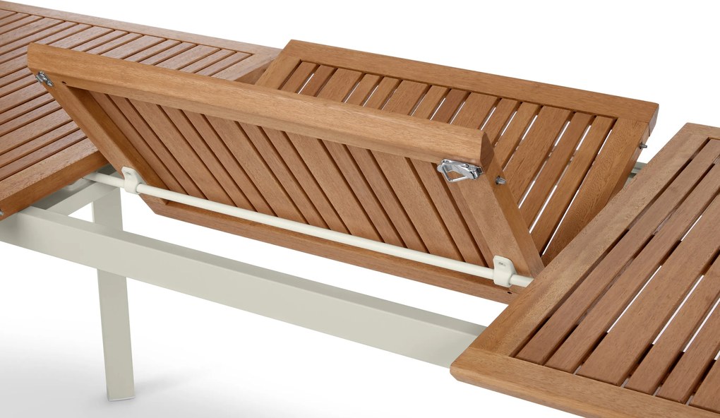 Tchibo - Prostorově úsporný rozkládací zahradní stůl »Liska«, cca 140–200 x 75 cm