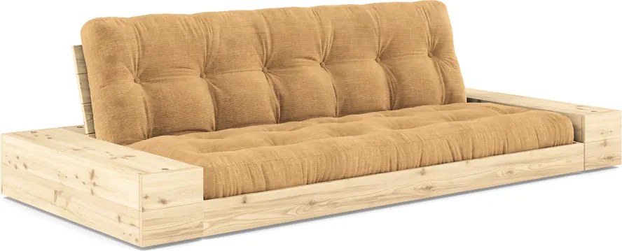 Karup Design Rozkládací pohovka BASE - 515 Fudge Brown / Se dvěma bočními boxy