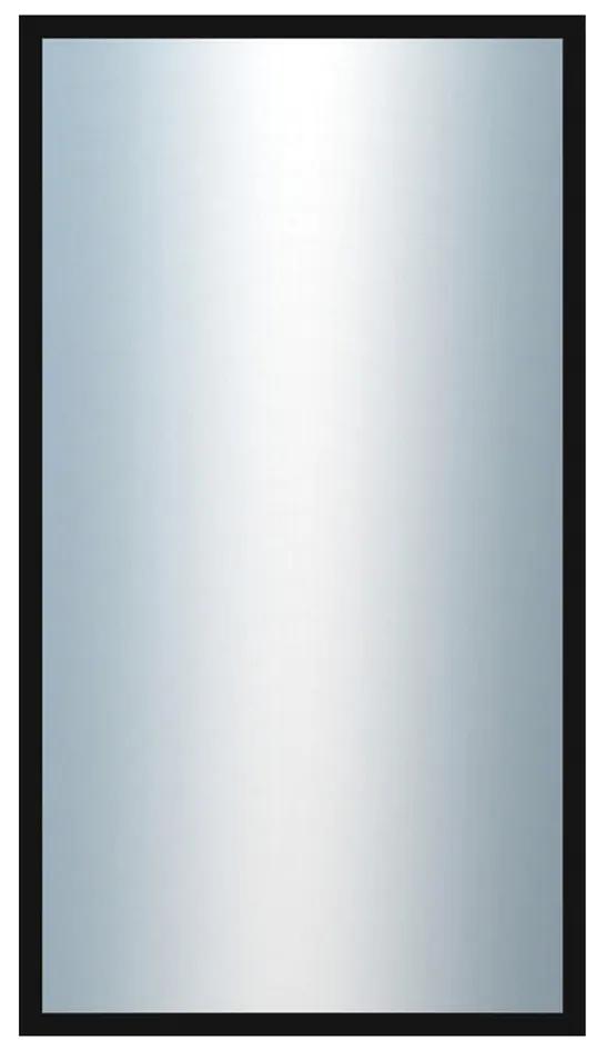 DANTIK - Zarámované zrcadlo - rozměr s rámem cca 50x90 cm z lišty FC černá vysoká (2185)