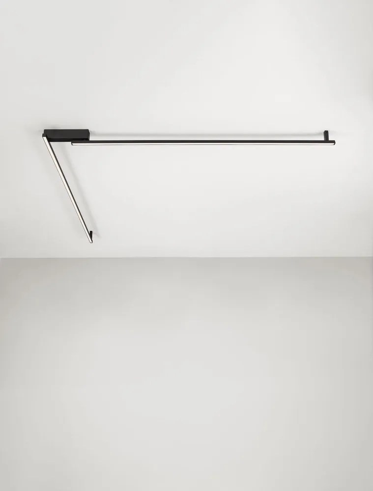 Matně černé hliníkové LED stmívatelné stropní svítidlo 4x309 cm Briana – Nova Luce
