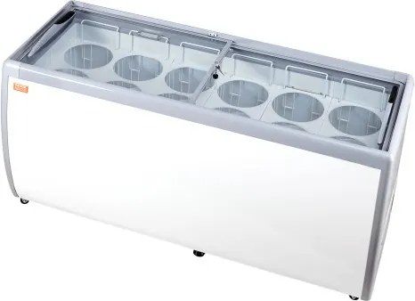 567 L Komerční zmrzlinová vitrína Gelato Dipping Mraznička