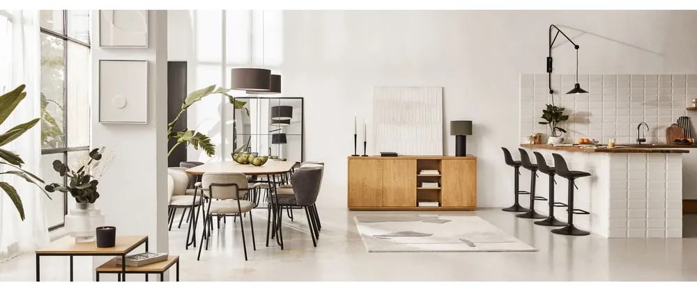 Béžové čalouněné jídelní židle v sadě 2 ks Ciselia – Kave Home