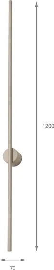 LED Nástěnné svítidlo LANA LED/12W/230V 4000K béžová
