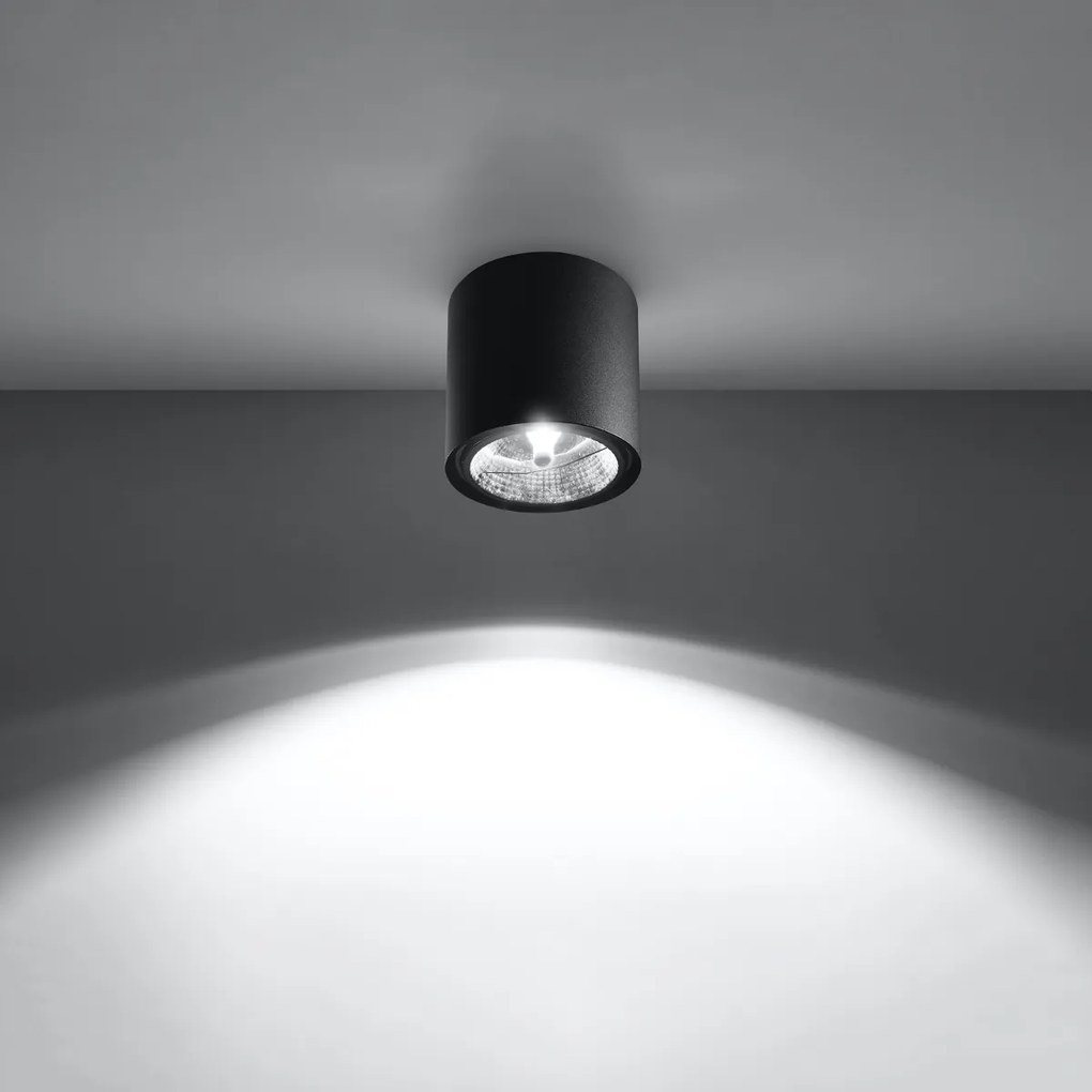 Sollux Lighting Stropní svítidlo TIUBE Černá