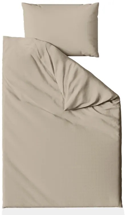 Bavlněné povlečení s krepovou úpravou LUXERA šedohnědé hotelová kapsa II.jakost Rozměr povlečení: 70 x 90 cm | 140 x 200 cm