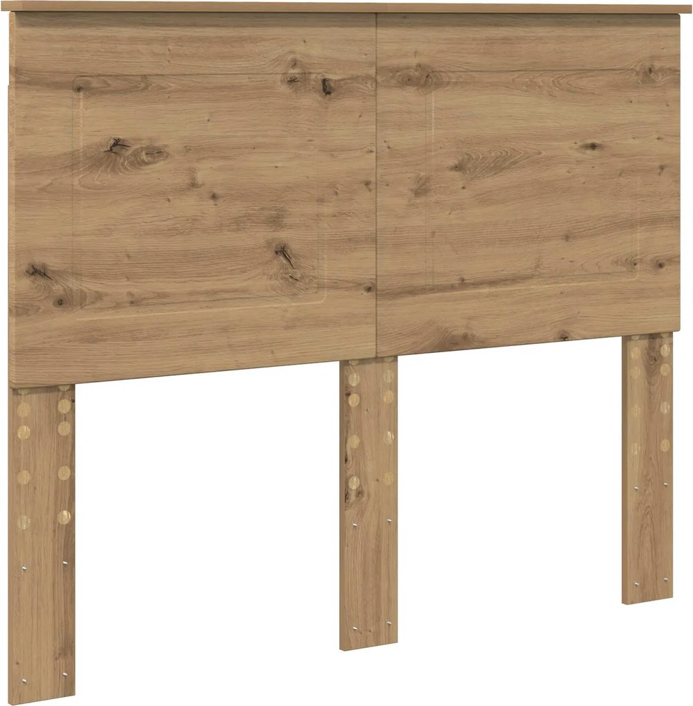 Rám postele Umělecký dub 120 x 190 cm Masivní borové dřevo 3409380