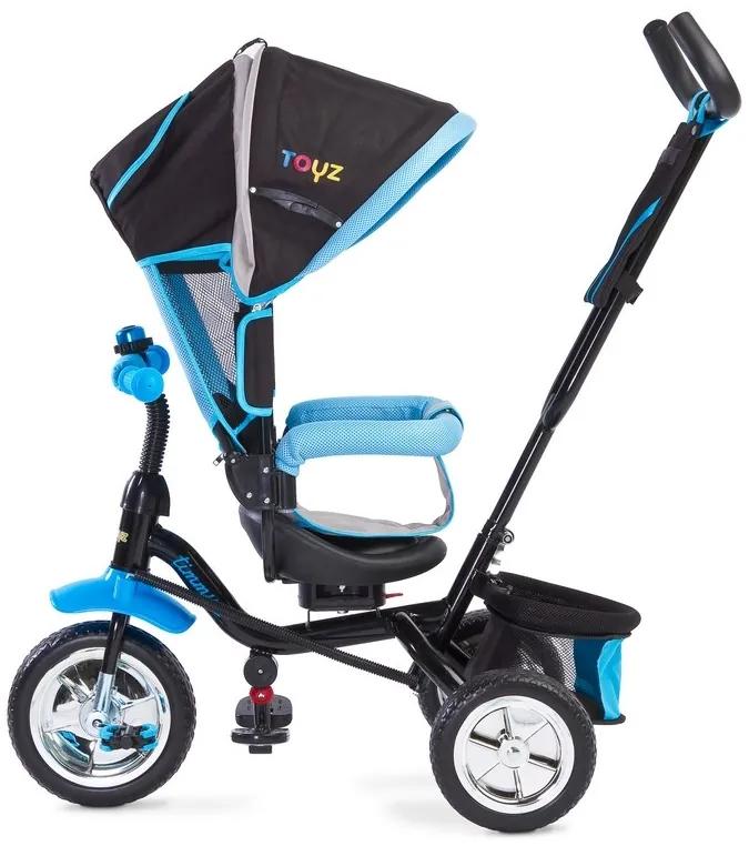 TOYZ dětská tříkolka s vodící tyčí TIMMY 2017 modrá