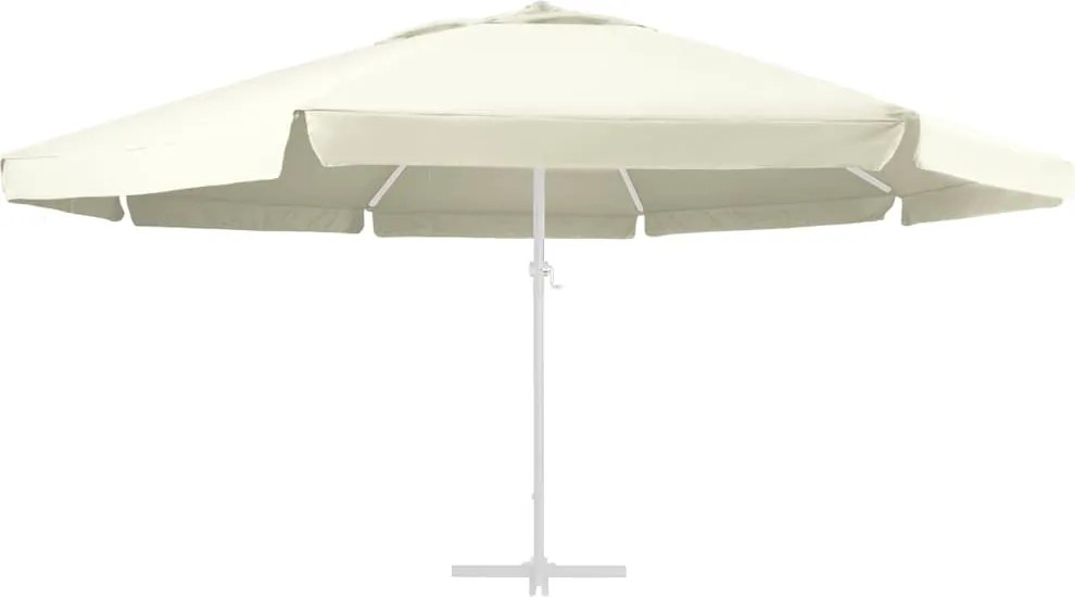 Náhradní potah na zahradní slunečník pískový 610 cm 312546