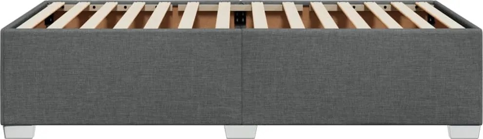 Rám postele bez matrace tmavě šedá 90 x 190 cm textil 3284437