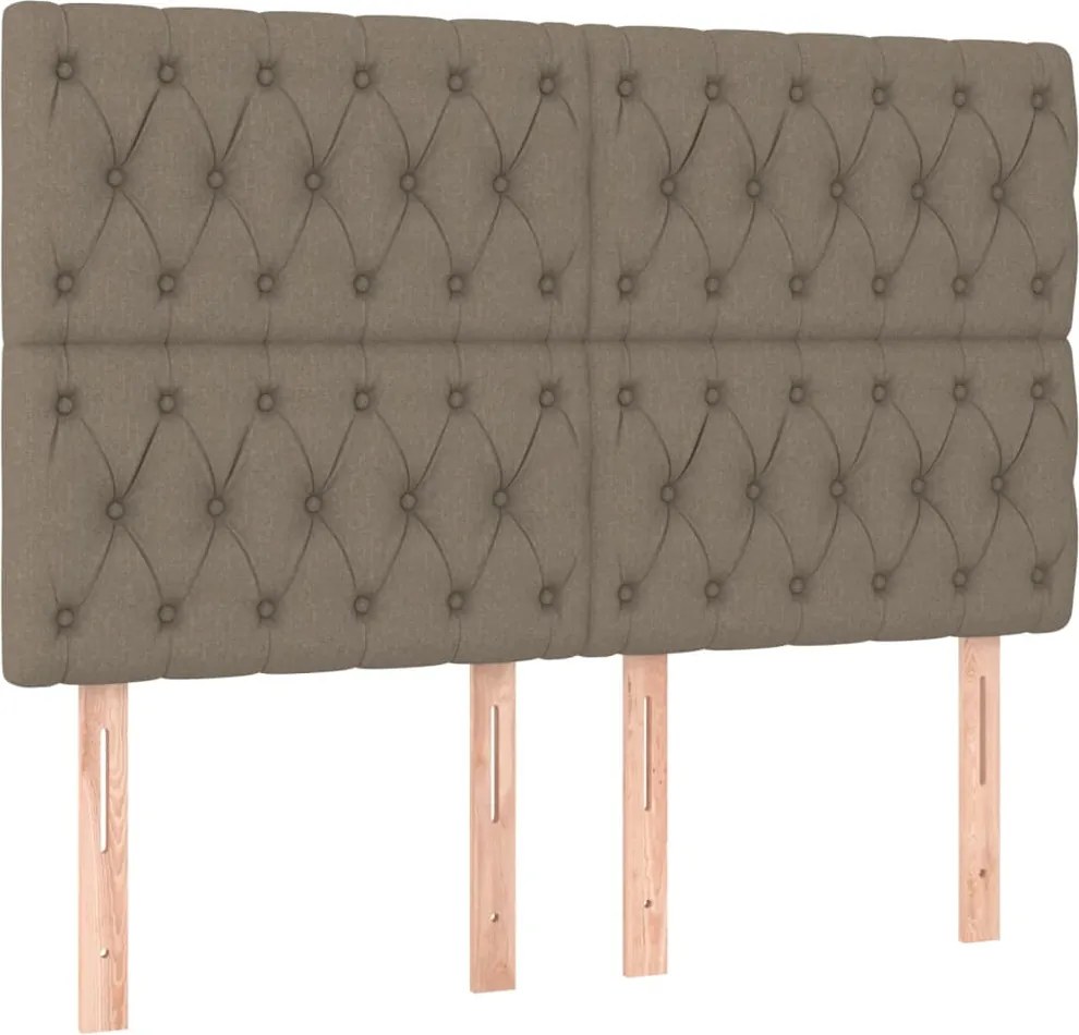 Box spring postel s matrací taupe 160x200 cm textil 3137409