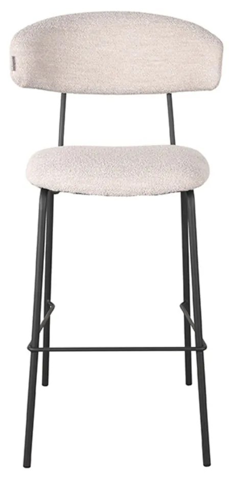 LABEL51 Barová židle ZACK bílé bouclé 107cm IH-50.175