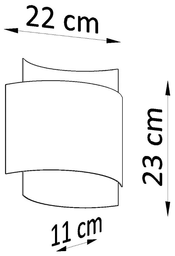 Nástěnné svítidlo Impact, 1x bílé kovové stínítko