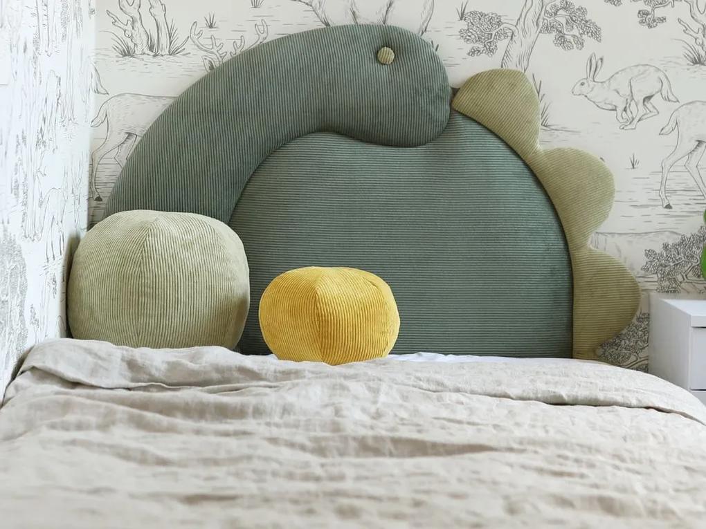 MINKO Čalouněná dětská jednolůžková postel DINO Zvolte barvu: Zelená, Zvolte rozměr: 90x200 cm