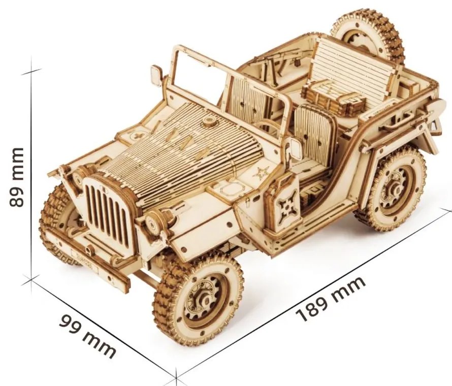 Robotime Rokr 3D Vojenské auto MC701 369ks
