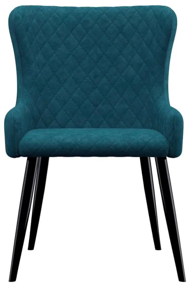 Petromila Jídelní židle 6 ks modré samet