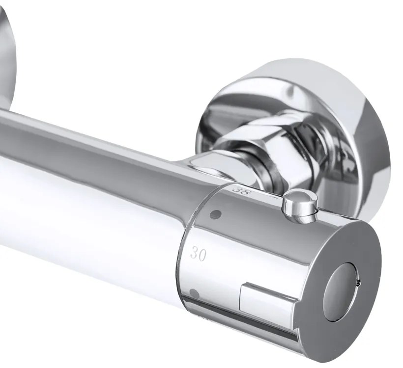 Gamma Termo, termostatická sprchová baterie se spodním 1/2" připojením sprchy, chromová, GMA-BTO-CH