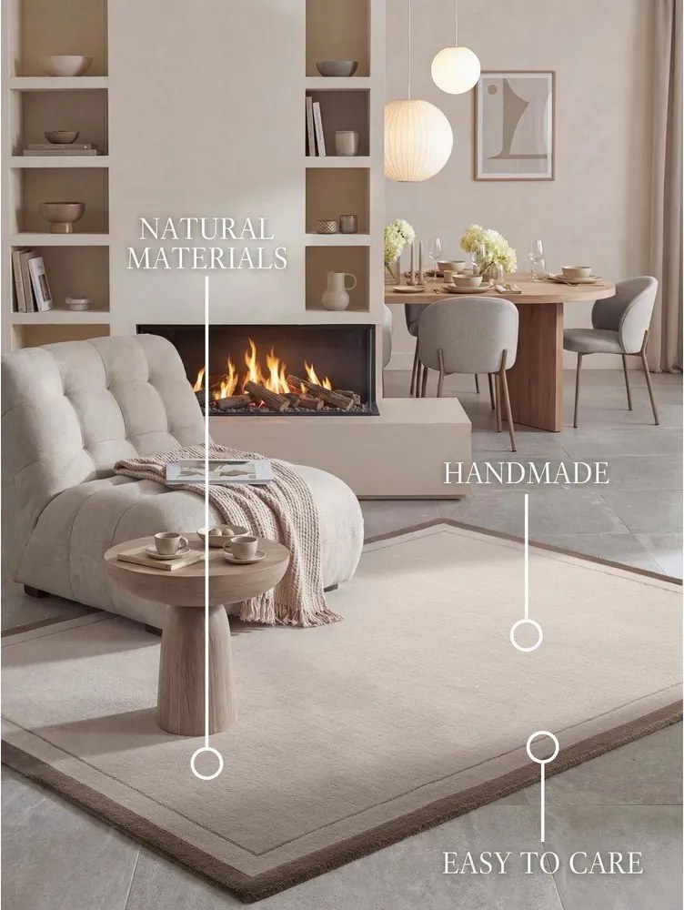 Hnědý/krémový koberec s příměsí vlny 200x290 cm Niko – Villeroy&Boch