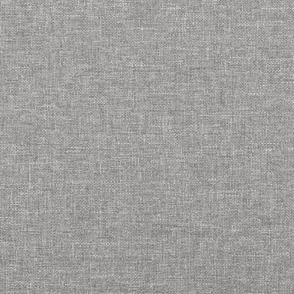 Lavice světle šedá 70 x 30 x 30 cm textil - Default Title