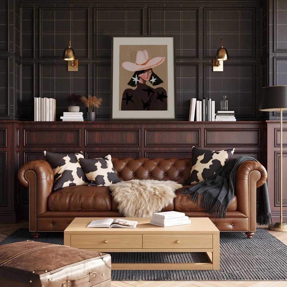 Tištěný obraz s rámem 50x70 cm Cowgirl – Styler