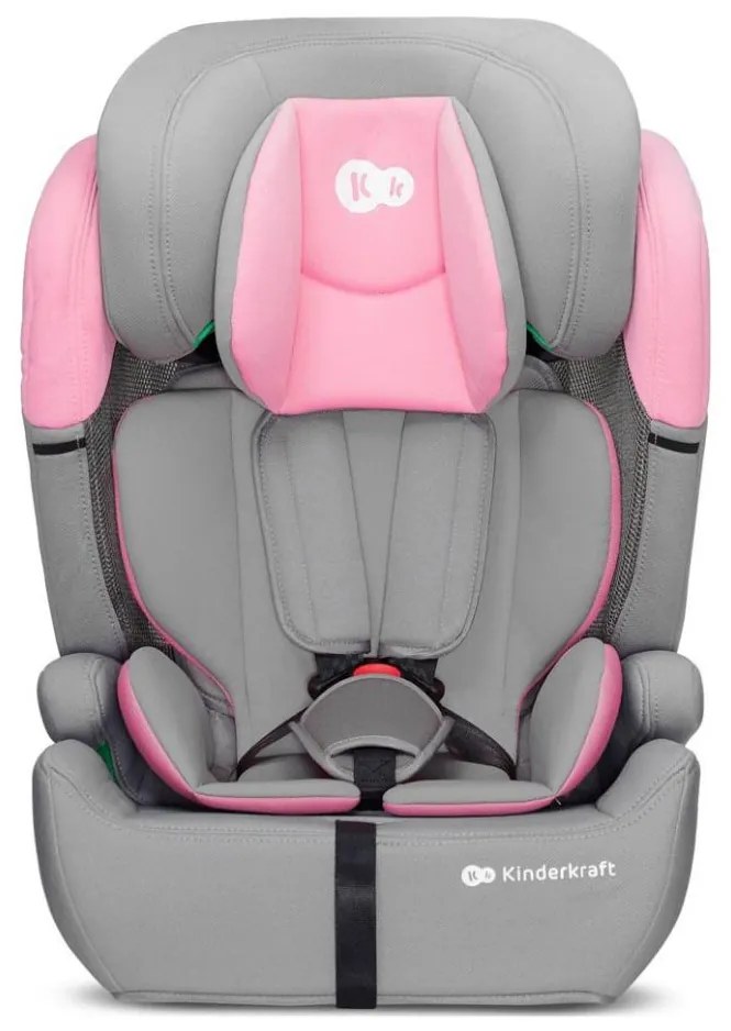 KINDERKRAFT - Autosedačka COMFORT UP i-Size (76-150 cm) šedá/růžová