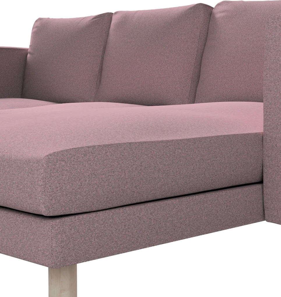 Potah na pohovku IKEA Norsborg 3-místná se šezlongem barva růžová látka pletený vzor