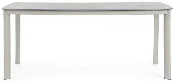 BIZZOTTO Zahradní jídelní stůl ALCORA 180x90 cm šedý