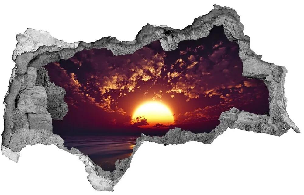 Wallmuralia Nálepka fototapeta 3D výhled Západ slunce 95x73 cm