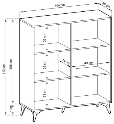 Piaski Komoda KD104 Diamond