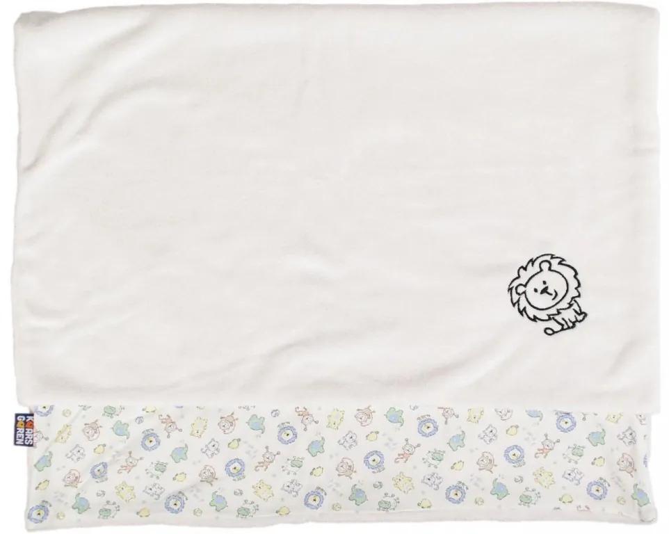 Kaarsgaren Dětská smetanová deka 70x100 cm modrý lev Wellsoft bavlna