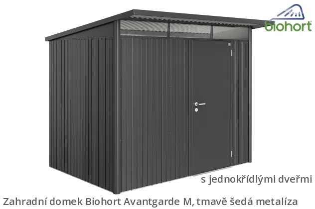 Biohort Zahradní domek AVANTGARDE A7-1K Barva: šedý křemen metalíza