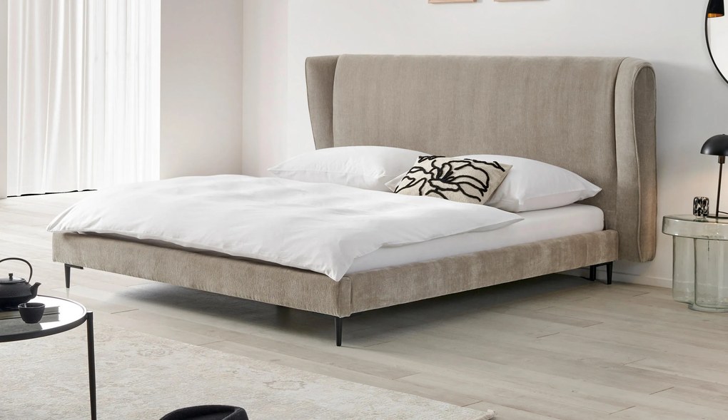XXXLutz ČALOUNĚNÁ POSTEL, 180/200 cm, béžová Livetastic - Online Only postele - 001481000401