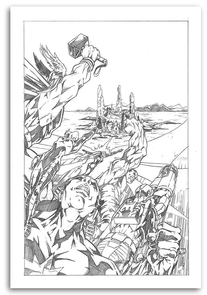 Gario Obraz na plátně Kresba tužkou - Saqman Rozměry: 40 x 60 cm
