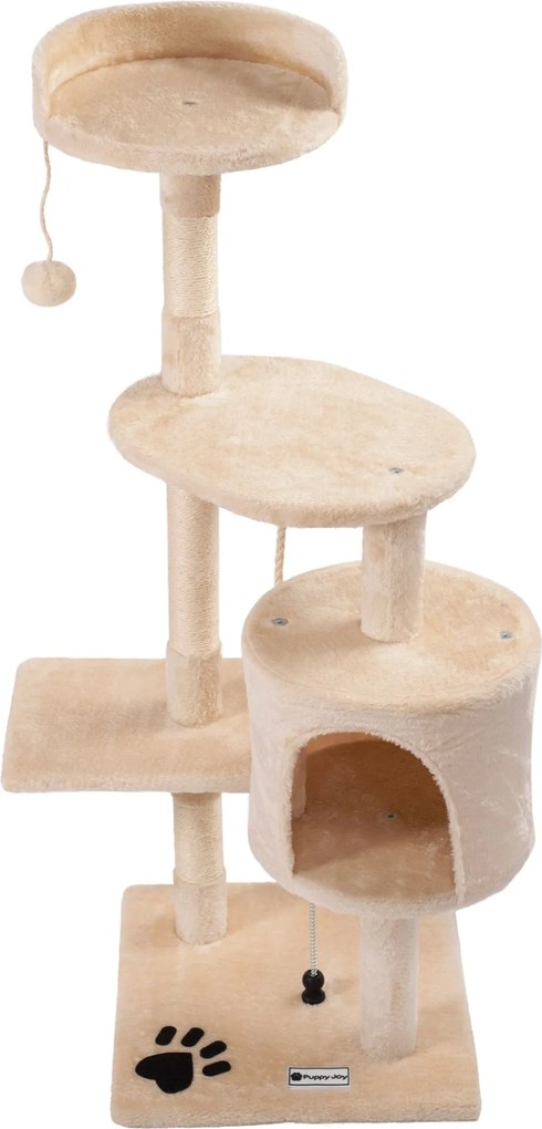 PuppyJoy PuppyJoy, Škrábadlo pro kočku, stromek, sloupek, 4 patra, 85 cm, PJ-042 85, HOM-50044