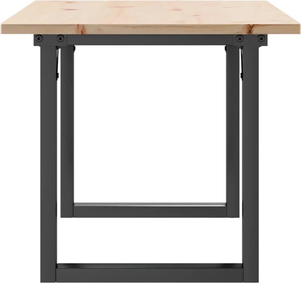Konferenční stolek s O rámem 90x40x45 cm borové dřevo a ocel 3282664