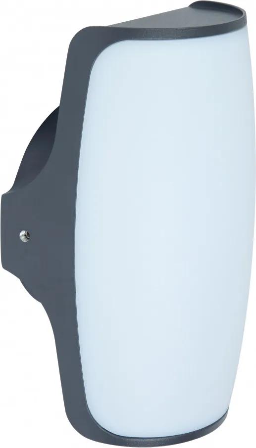Lutec SECO 5189901118 LED Venkovní Nástěnné Svítidla tmavošedý hliník Lextar 2835 770lm 3000K IP54 A+