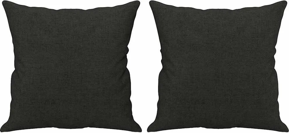 2místná pohovka s polštáři černá 120 cm textil 3200905