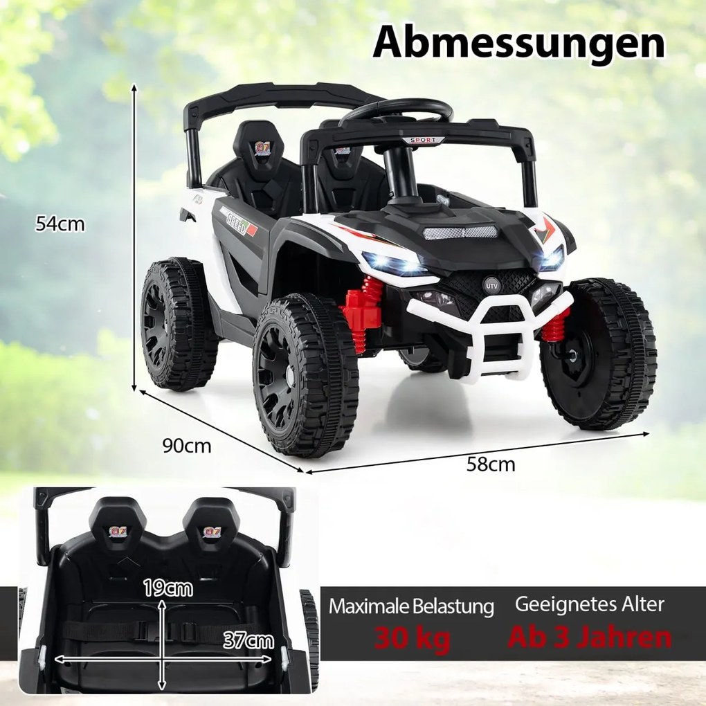 Costway Dětské 12 V elektrické auto s dálkovým ovládáním Electric