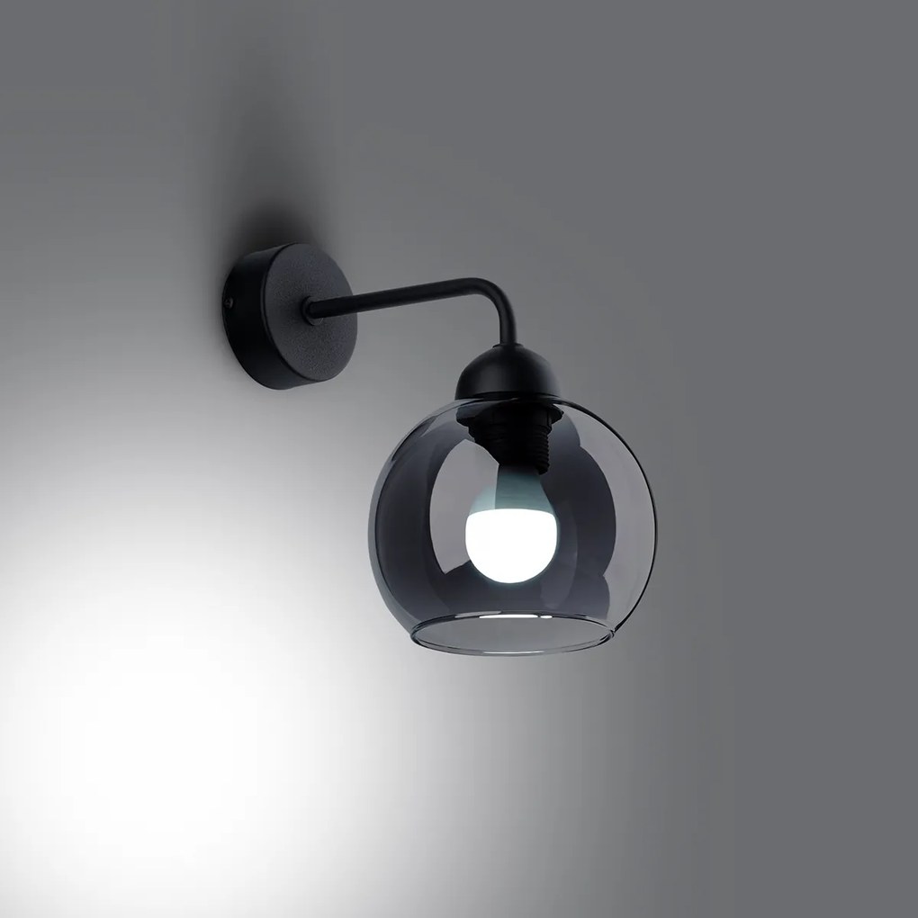 Sollux Lighting Nástěnné svítidlo ALINO 1 černé