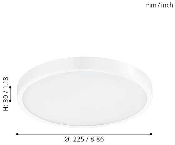 Eglo 98292 - LED Stmívatelné stropní svítidlo FUEVA-A LED/14W/230V + DO