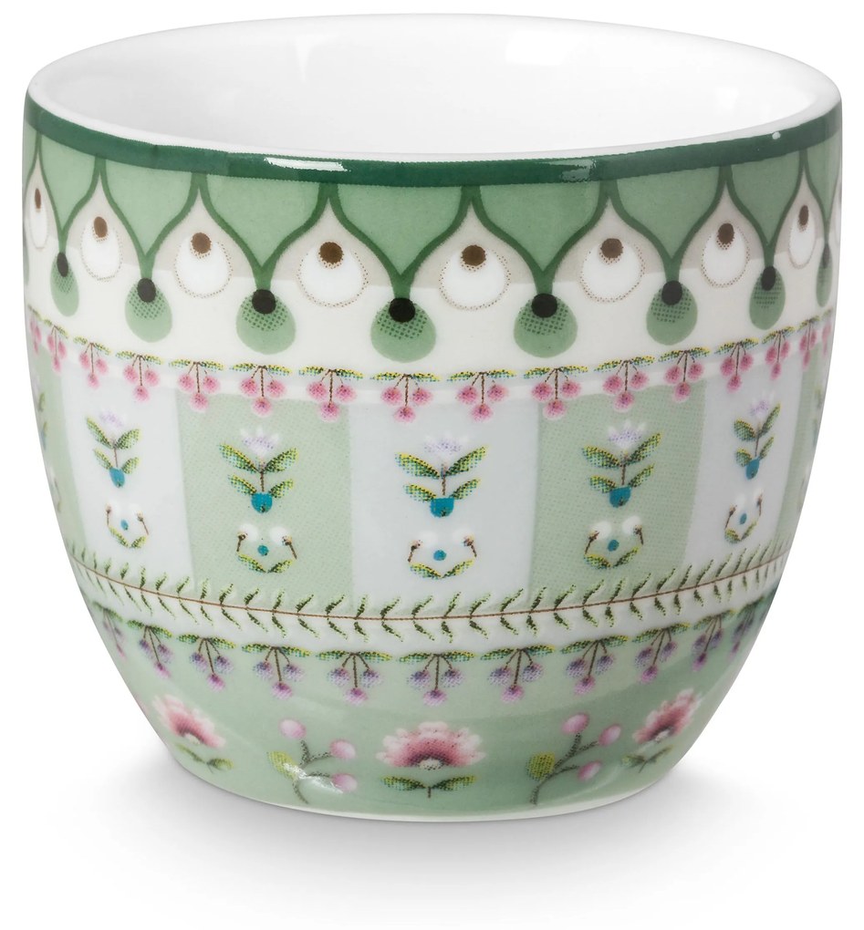 Pip Studio Lily &amp; Lotus kalíšek na vajíčko, zelený (porcelánový kališek na vajíčko)