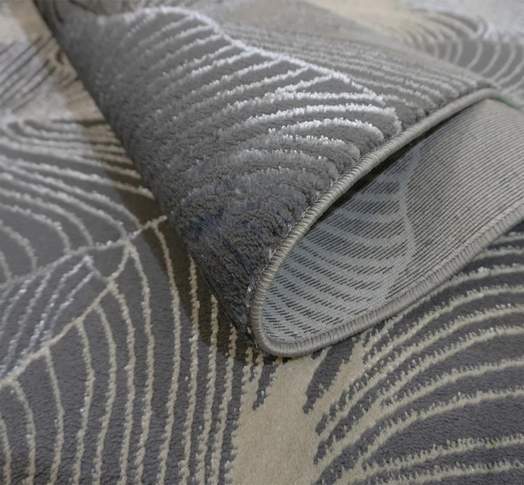 BE Koberec Esprit 3604 GREY - šedý obdélníkový Rozměr: 60x100 cm