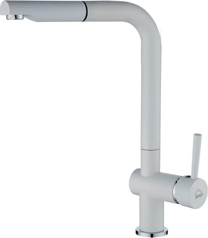 Laveo Luna, kuchyňská baterie stojící h-353, bílá, LAV-BLZ_669D