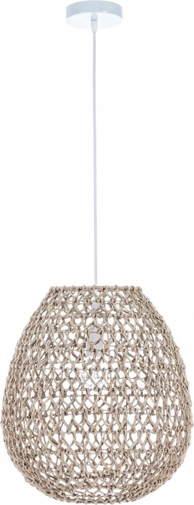 bizzotto Velká závěsná lampa Zambia 42 cm pletená boho E27