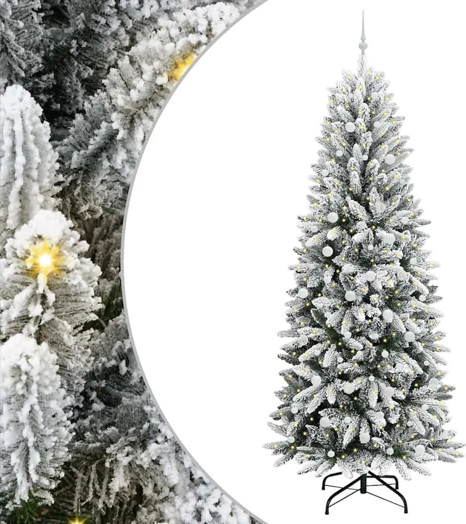 Umělý vánoční stromeček Bílá 240 cm PVC, plast, ocel a PE 3396072