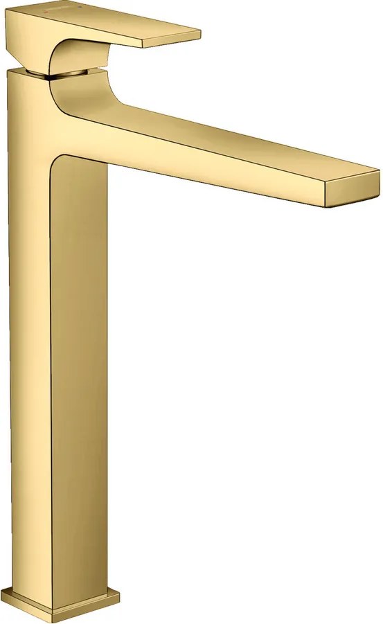 Hansgrohe Metropol, vysoká umyvadlová baterie, s výpustí Push-Open, zlatá lesklá, 32512990