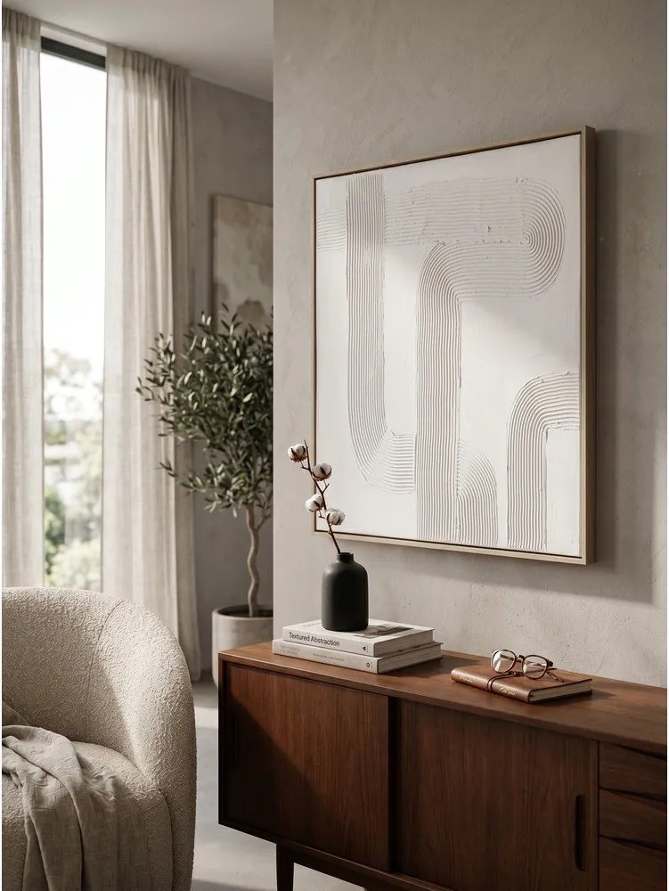 Ručně malovaný obraz s rámem/na plátně 83x83 cm Texture – Bizzotto