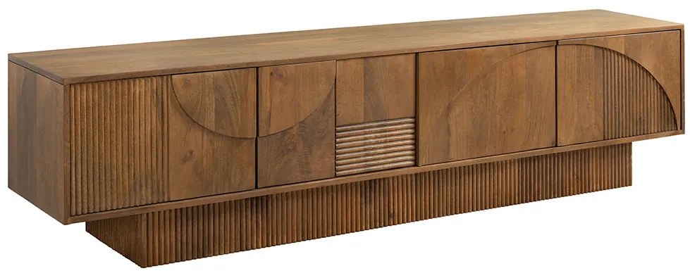 Designový TV stolek Movement 200 cm hnědé mango