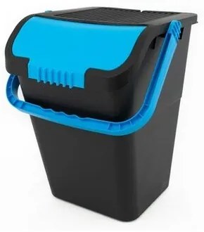 Odpadkový koš na tříděný odpad Practic, 35 l, modré víko