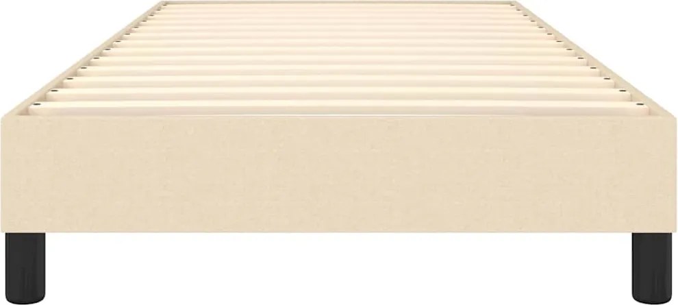 Rám postele s boxspringem krémově 90x190 cm textil 3120481
